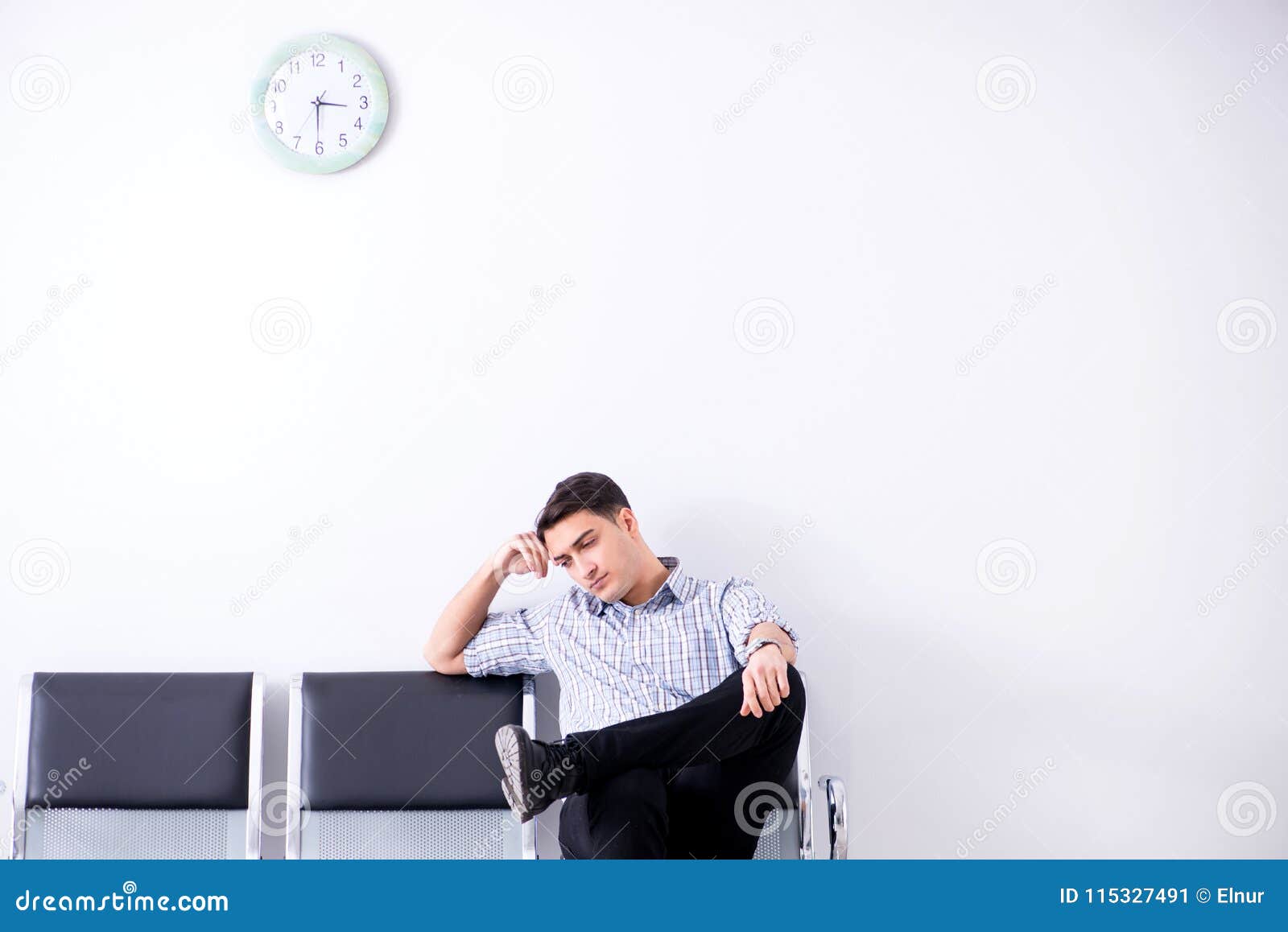 Waiting Impatiently At Computer