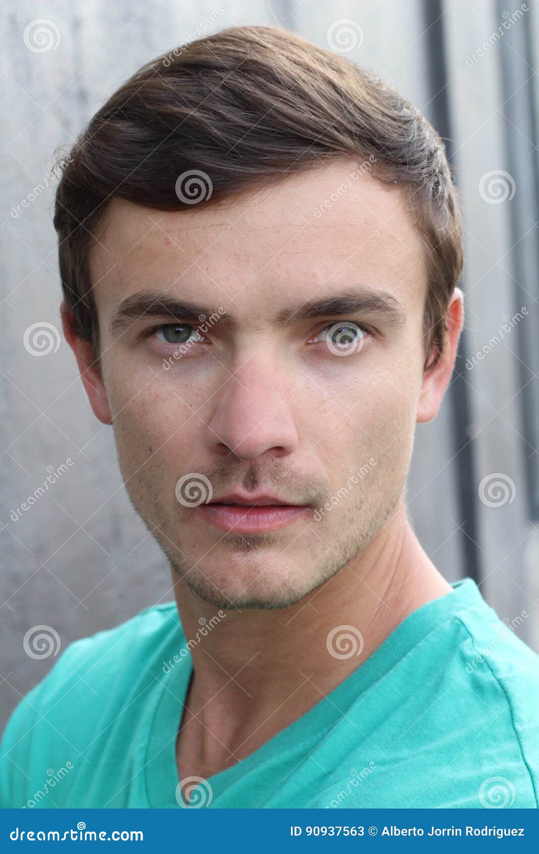 Man with Neutral Expression Closeup Stock Image - Image of caucasian ...