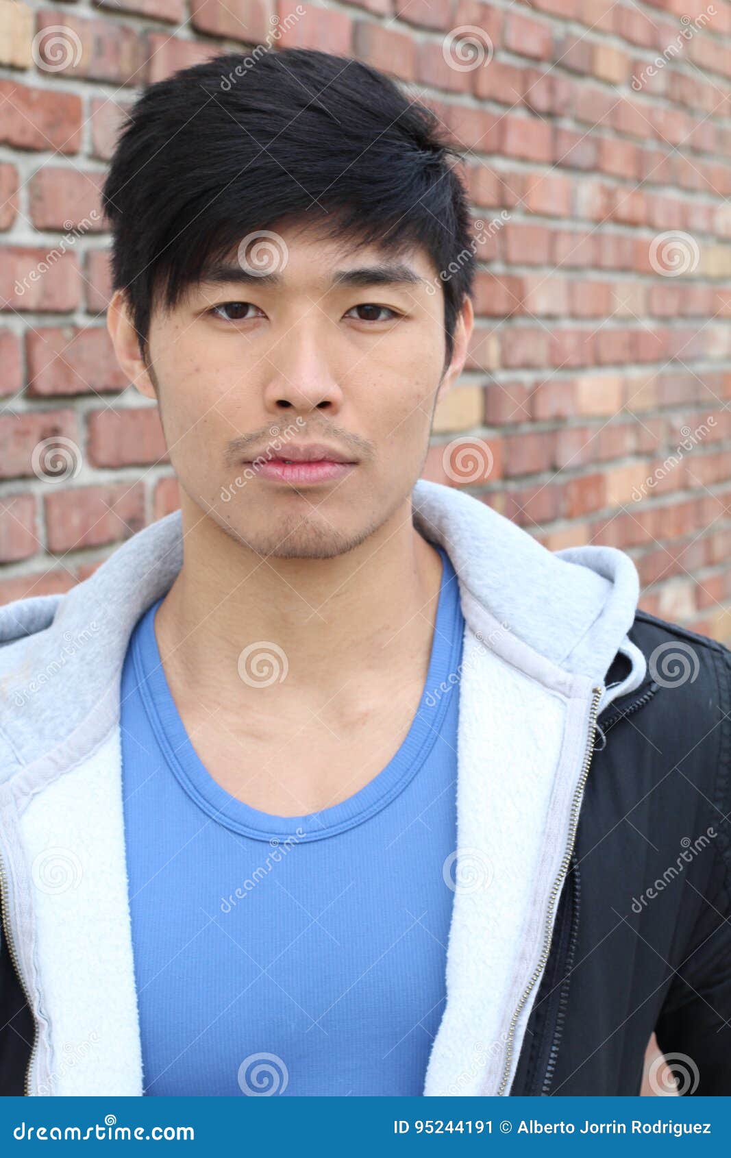 Man with Neutral Expression Closeup Stock Image - Image of cold ...