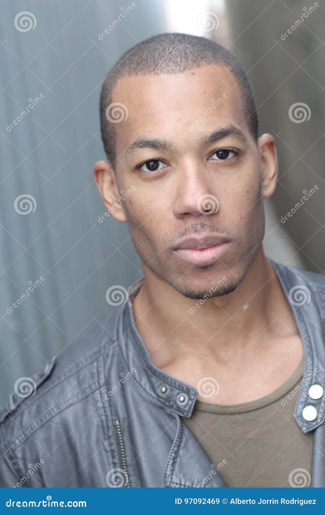 Man with Neutral Expression Closeup Stock Image - Image of headshot ...