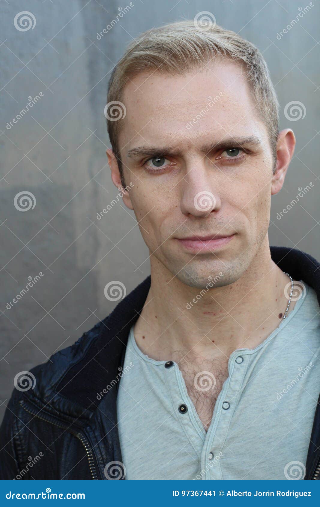 Man with Neutral Expression Closeup Stock Image - Image of impassive ...
