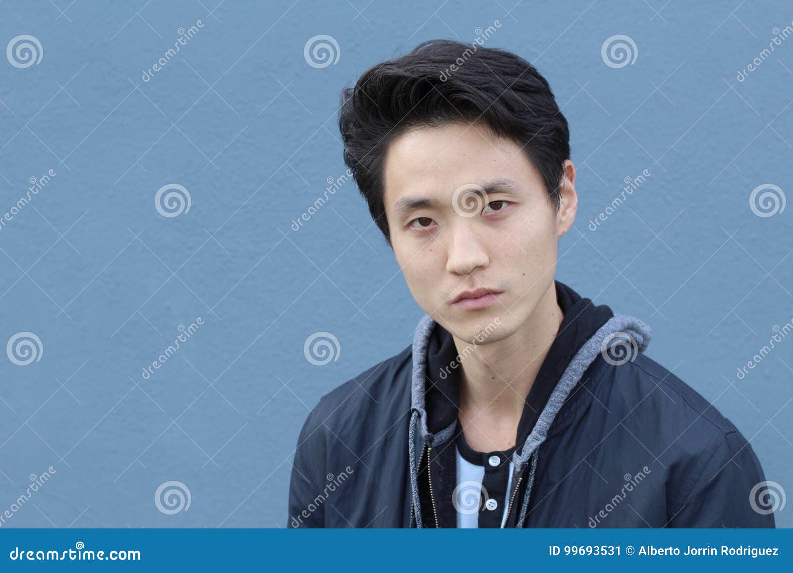 Man with Neutral Expression Closeup Stock Image - Image of impassive ...
