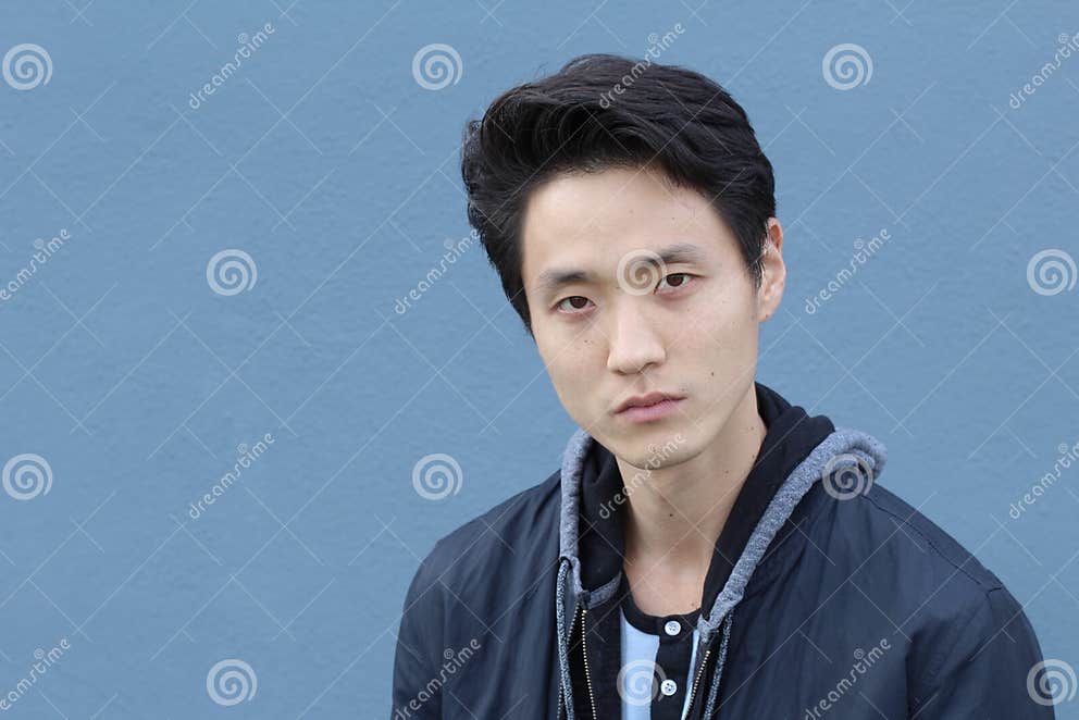 Man with Neutral Expression Closeup Stock Image - Image of impassive ...