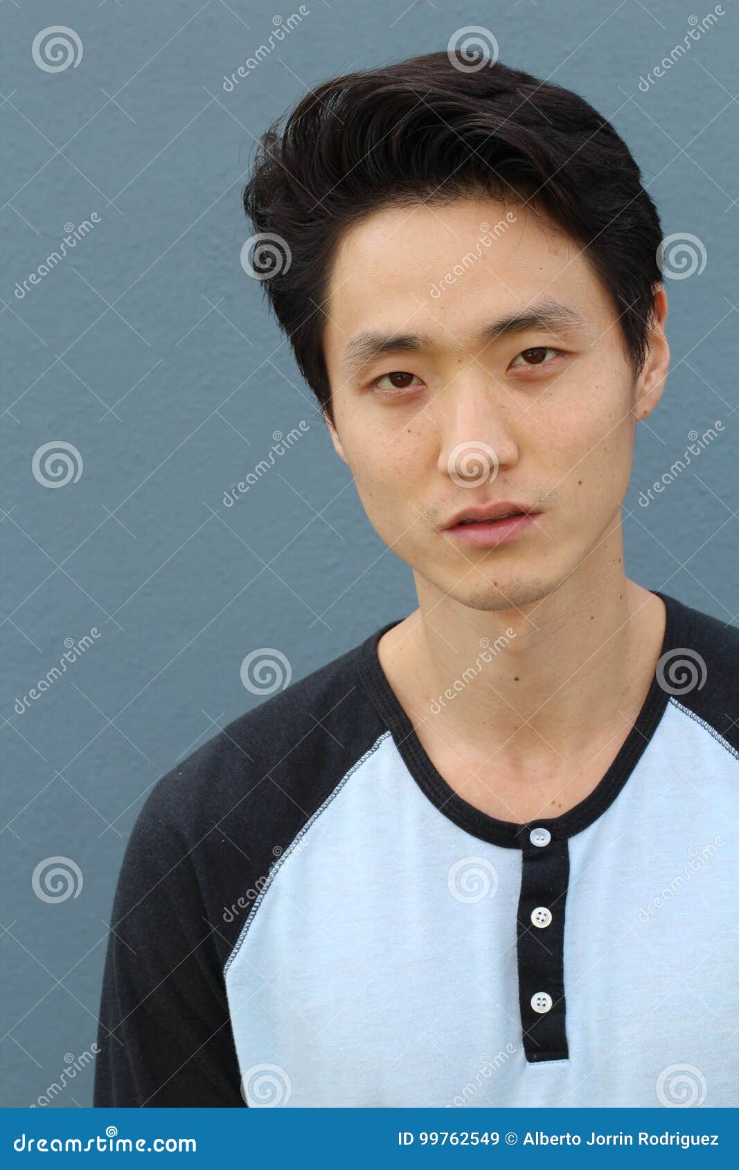 Man with Neutral Expression Closeup Stock Image - Image of facial, flat ...