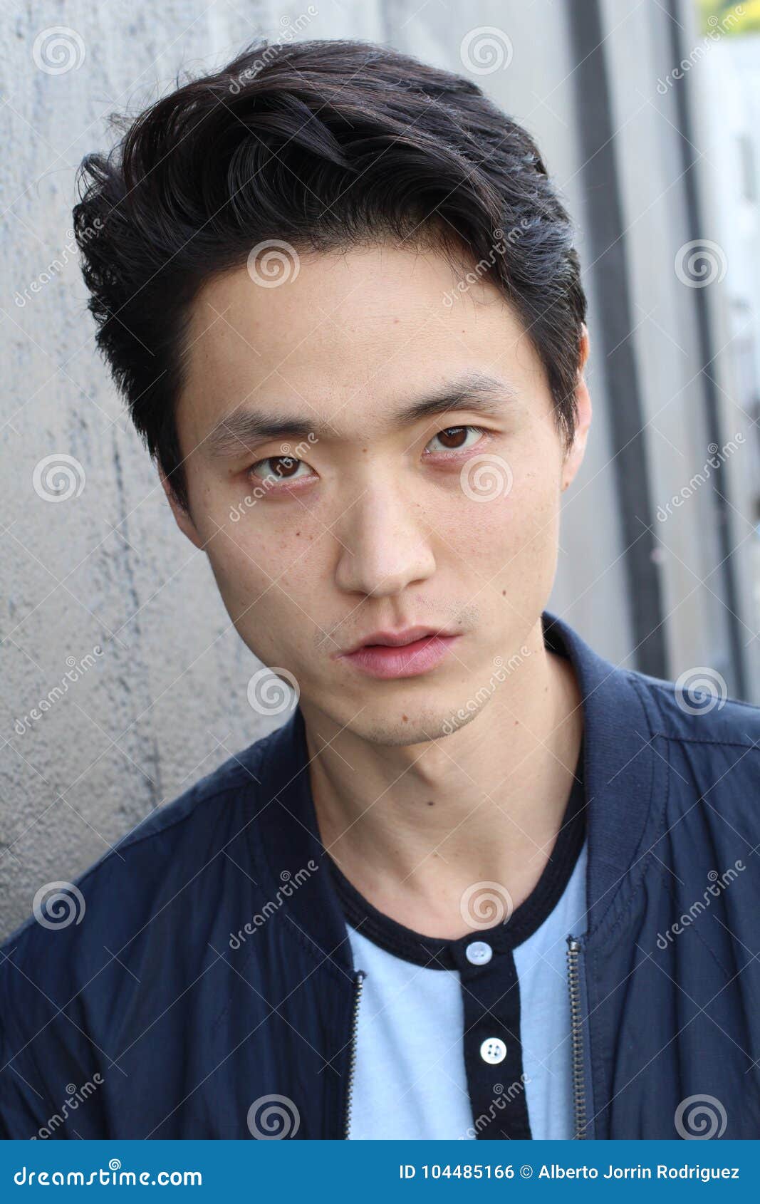 Man with Neutral Expression Closeup Stock Photo - Image of isolated ...