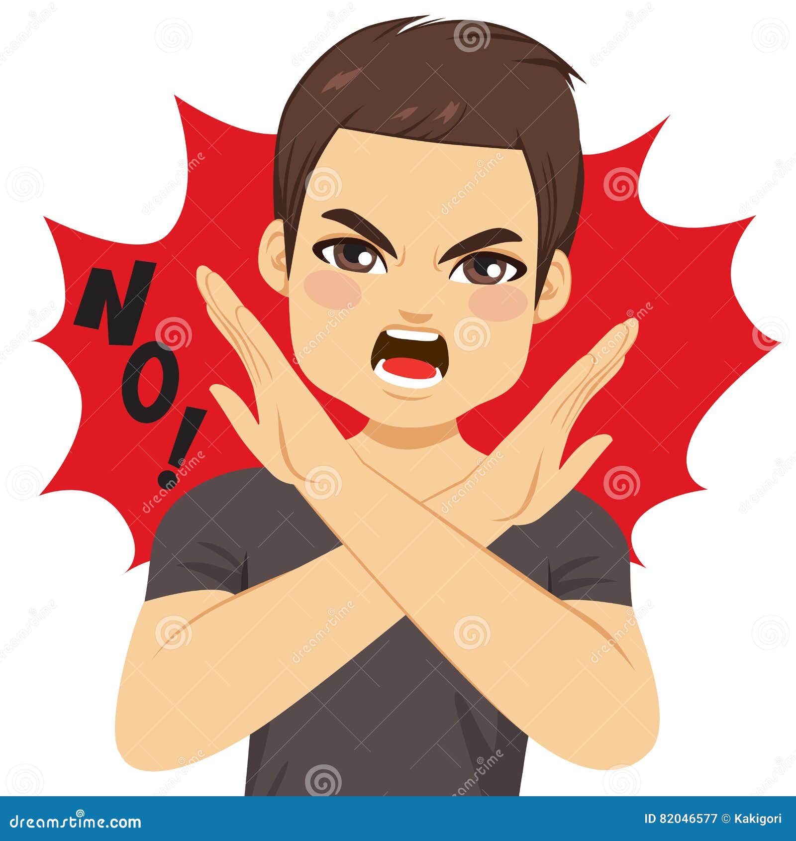 Man No Arms stock vector. Illustration of strong, cartoon - 82046577