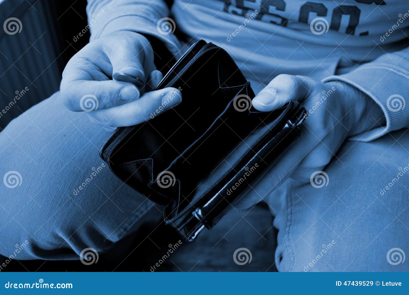 Man no money, broke stock image. Image of unemployed - 47439529