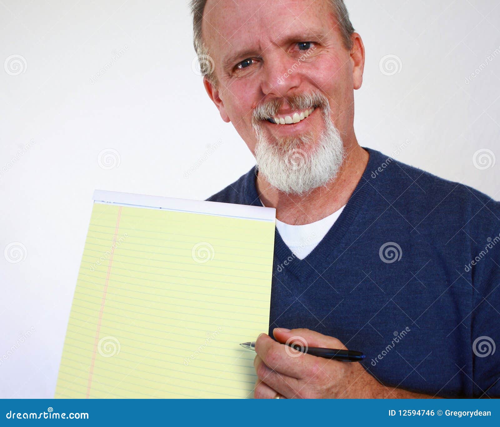 Man with notepad stock photo. Image of blank, advertising - 12594746