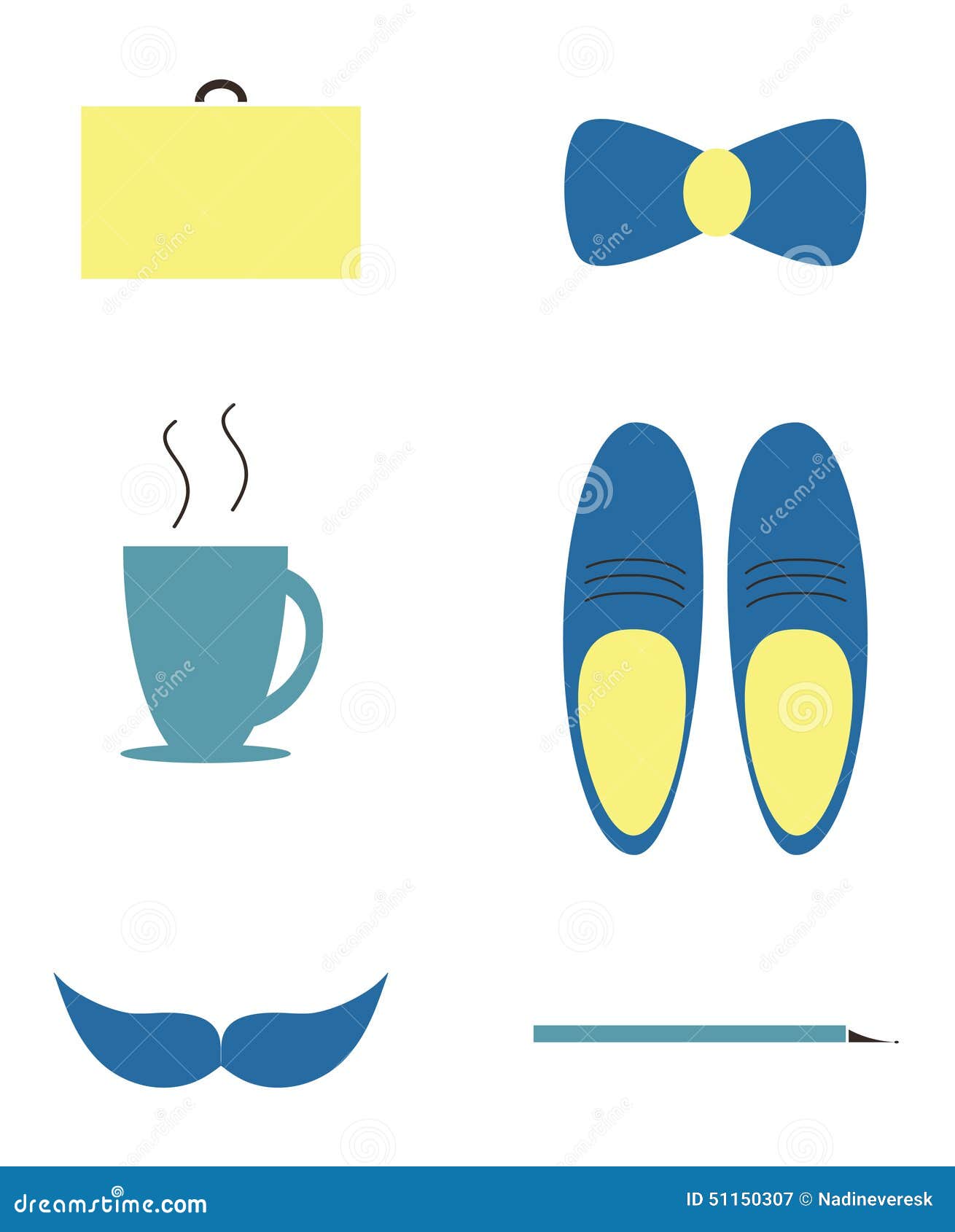 Man objects stock vector. Illustration of object, graphic - 51150307