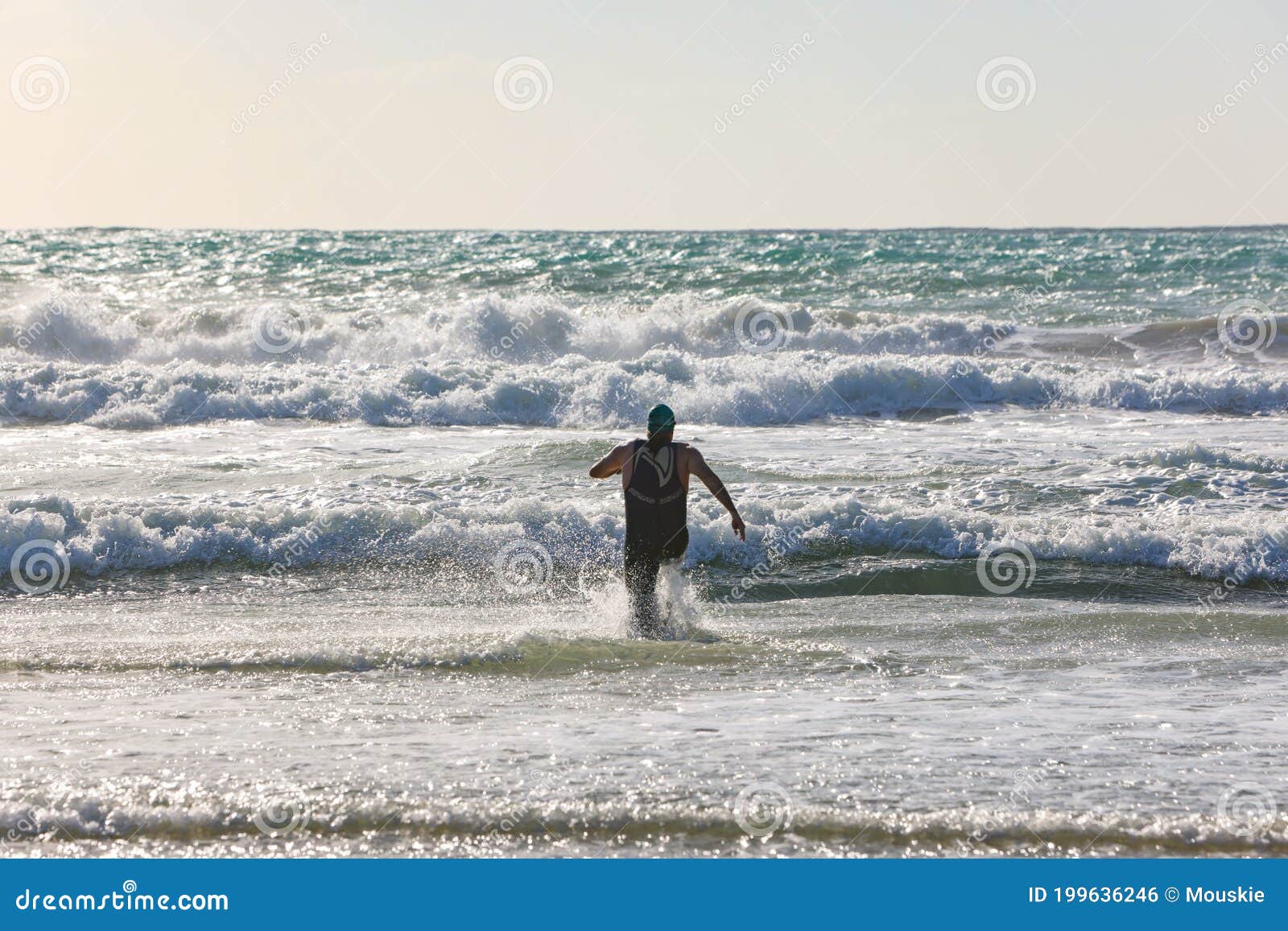 Man in the Ocean editorial photo. Image of waverunning - 199636246