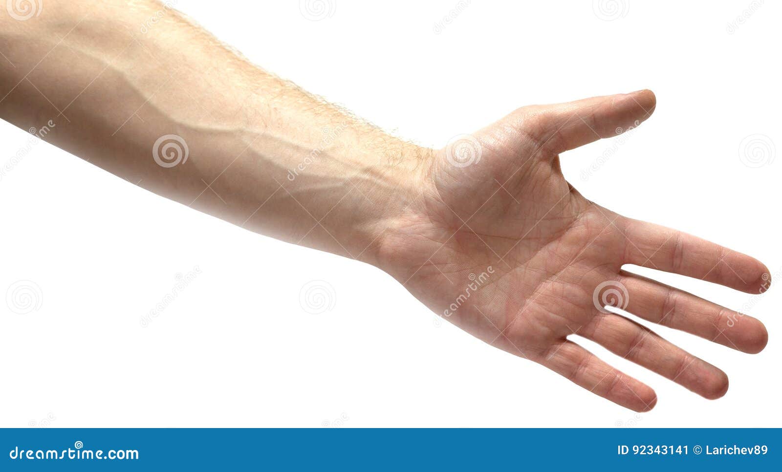Man Offering Hand for Handshake on White Stock Image - Image of ...