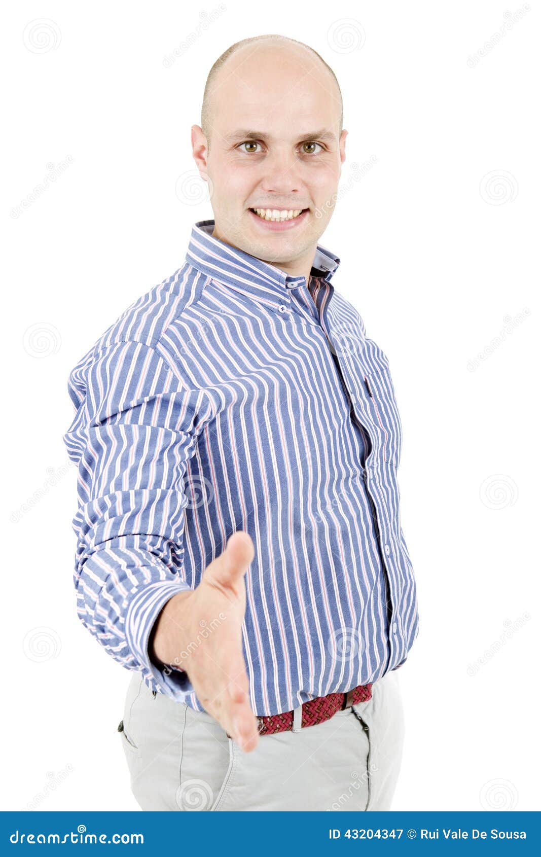 Man offering hand stock image. Image of charming, fashion - 43204347