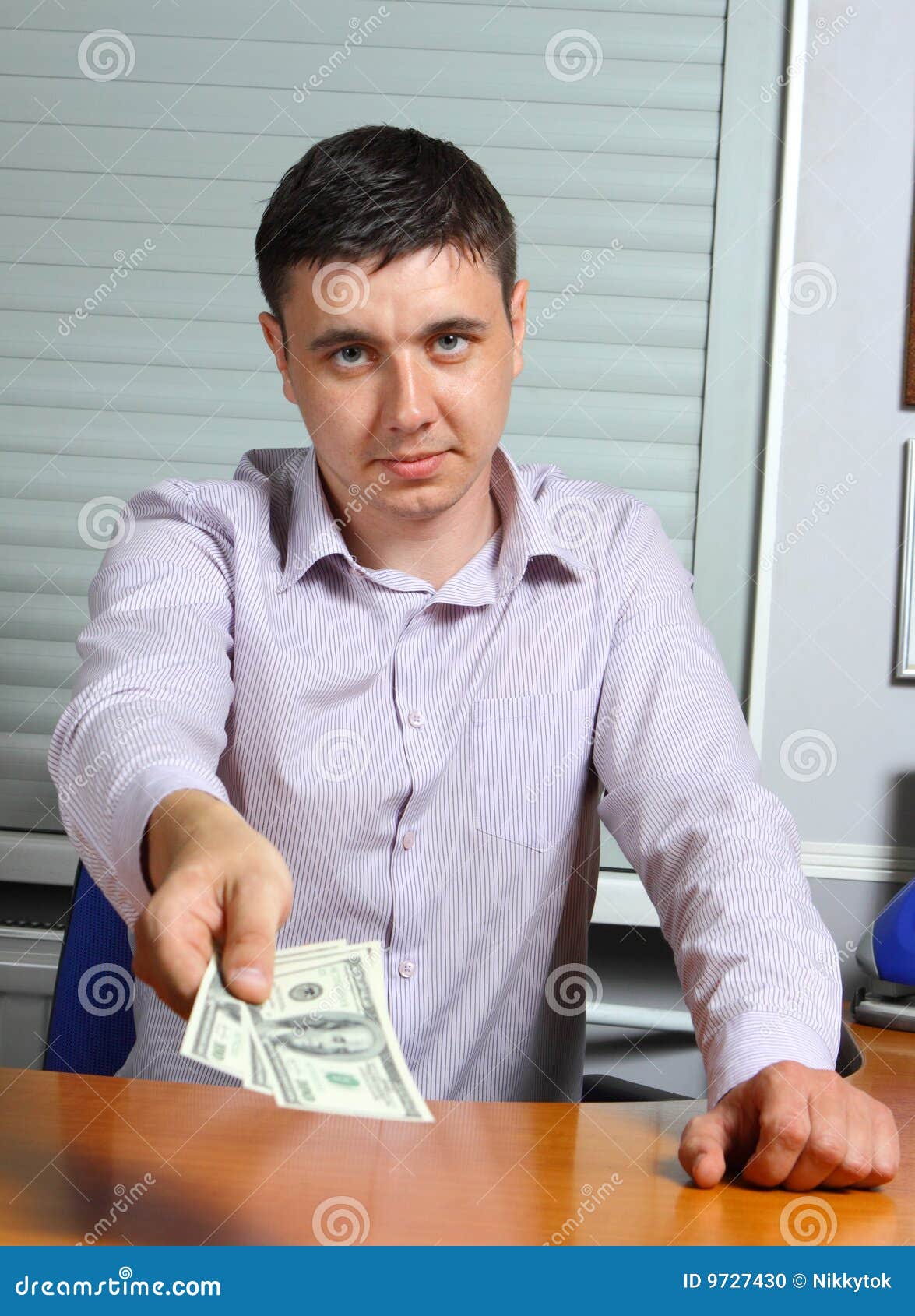 Man offering money stock photo. Image of gold, financial - 9727430