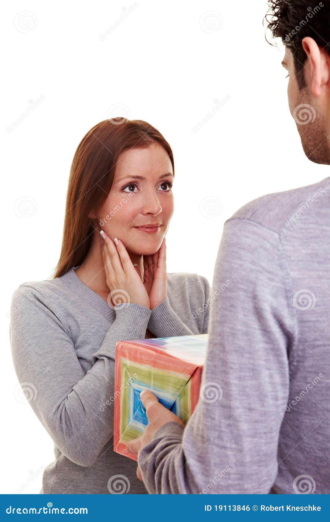 Man offering present stock photo. Image of surprise, christmas - 19113846