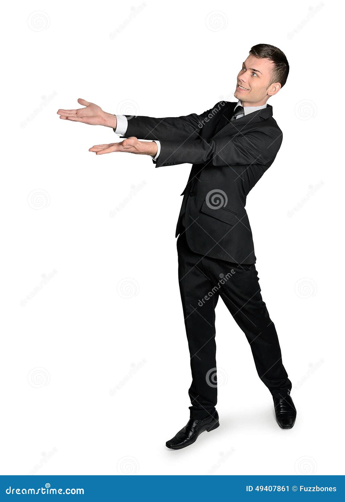 Man offering something stock image. Image of giving, empty - 49407861