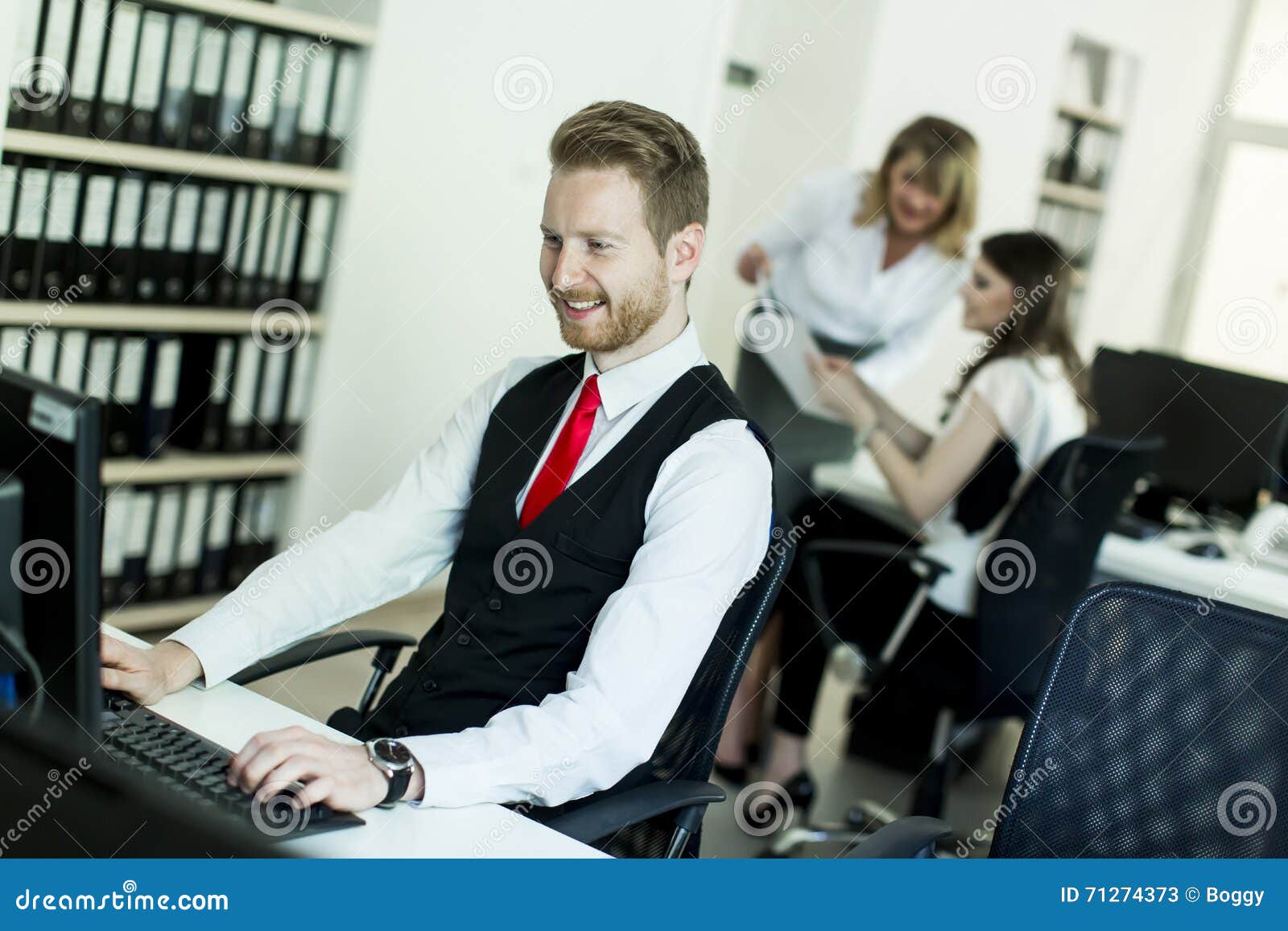 Man in the office stock image. Image of professional - 71274373