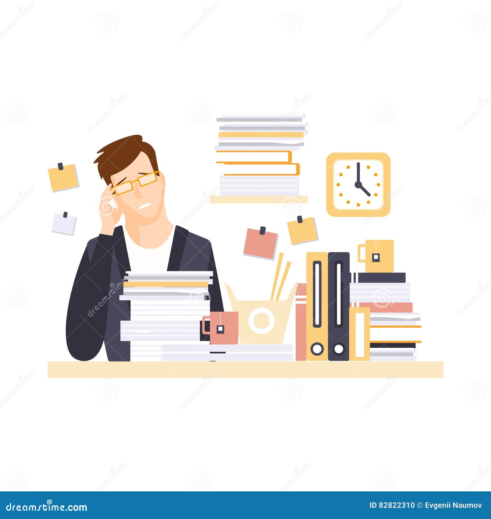 Male Office Worker Clipart