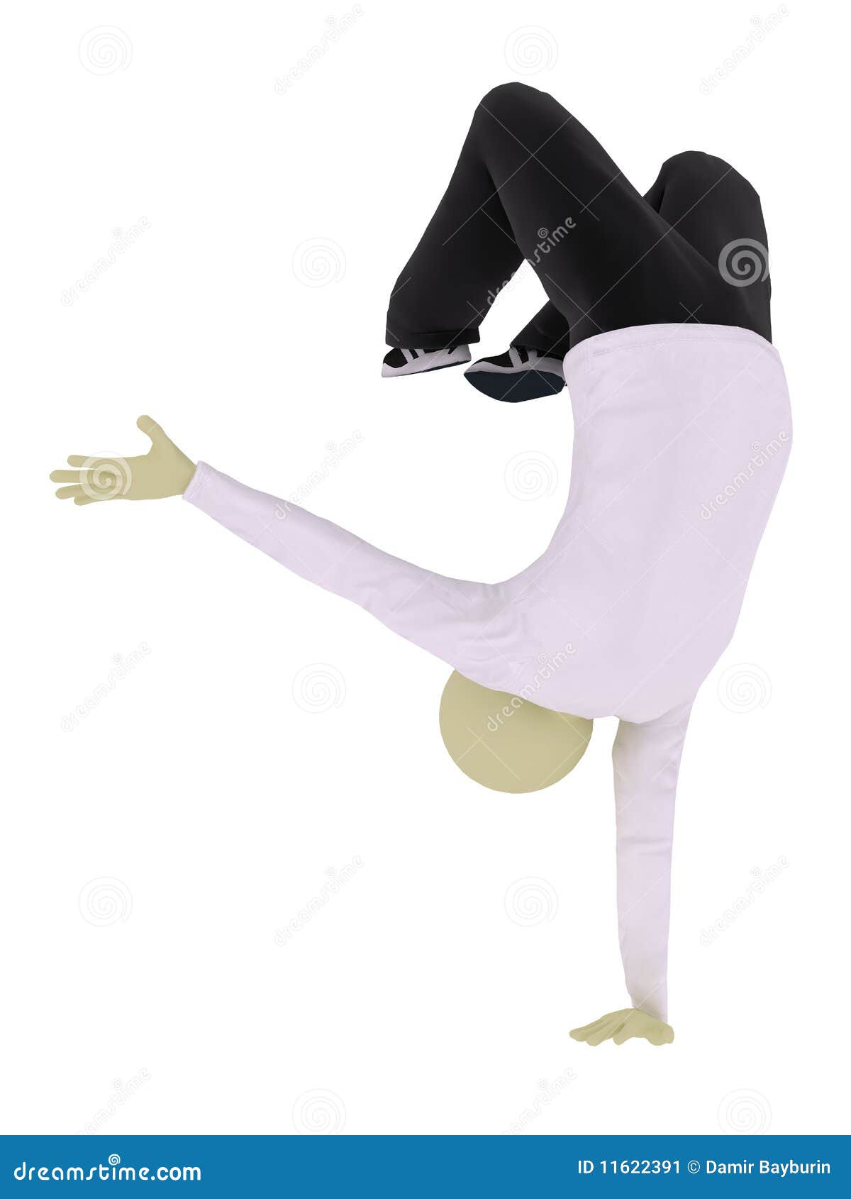 Man on one hand stock illustration. Illustration of muscle - 11622391