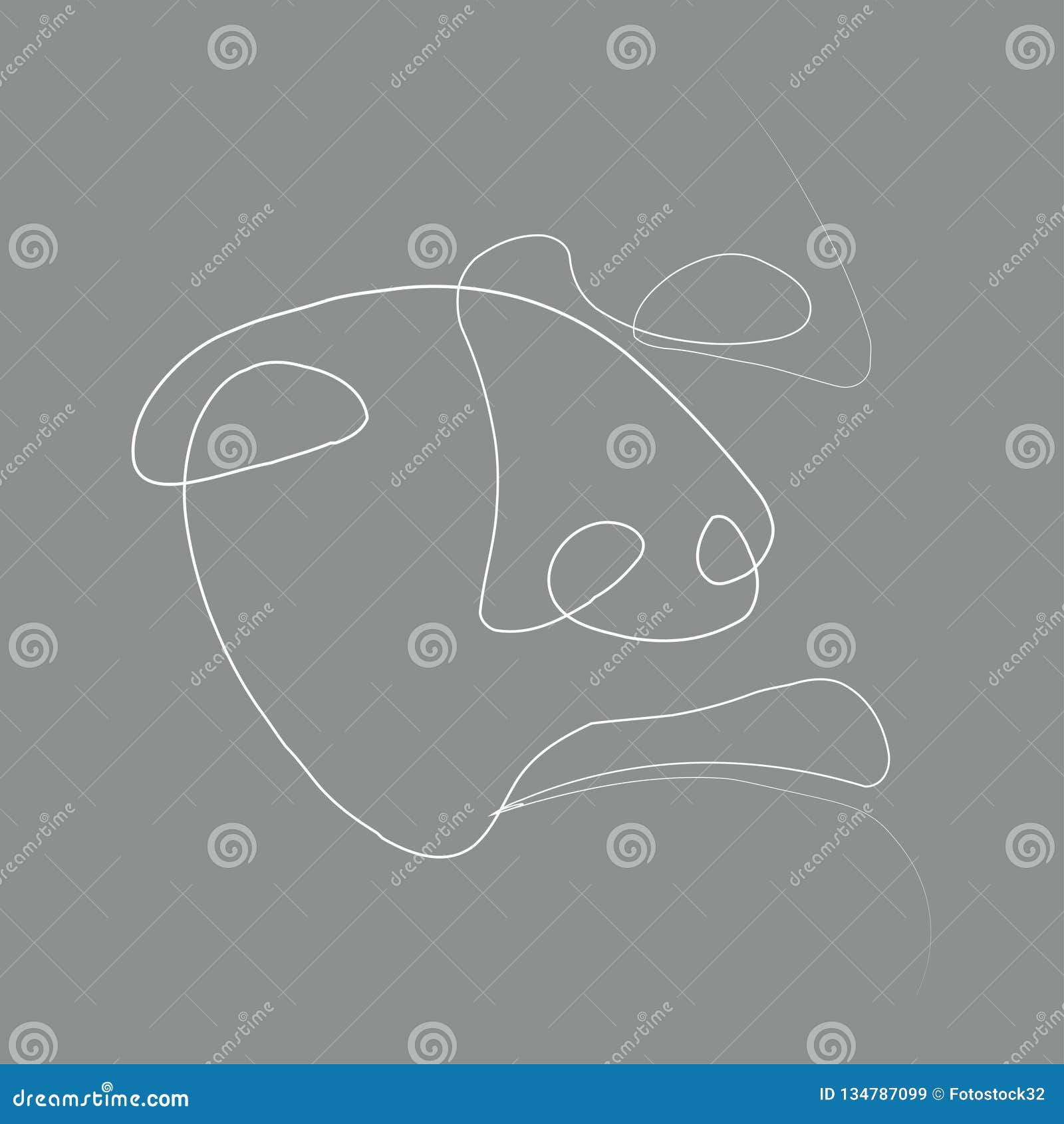 Person one line stock vector. Illustration of concept - 134787099