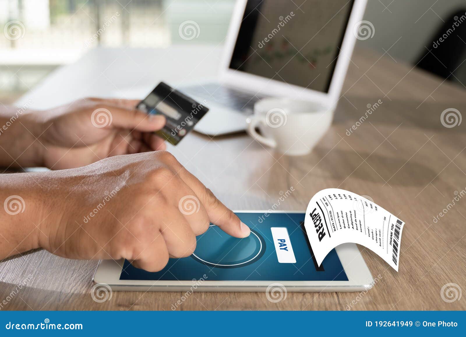 Man Online Payment with Mobile Phone Pay with Card Design Concept Stock ...