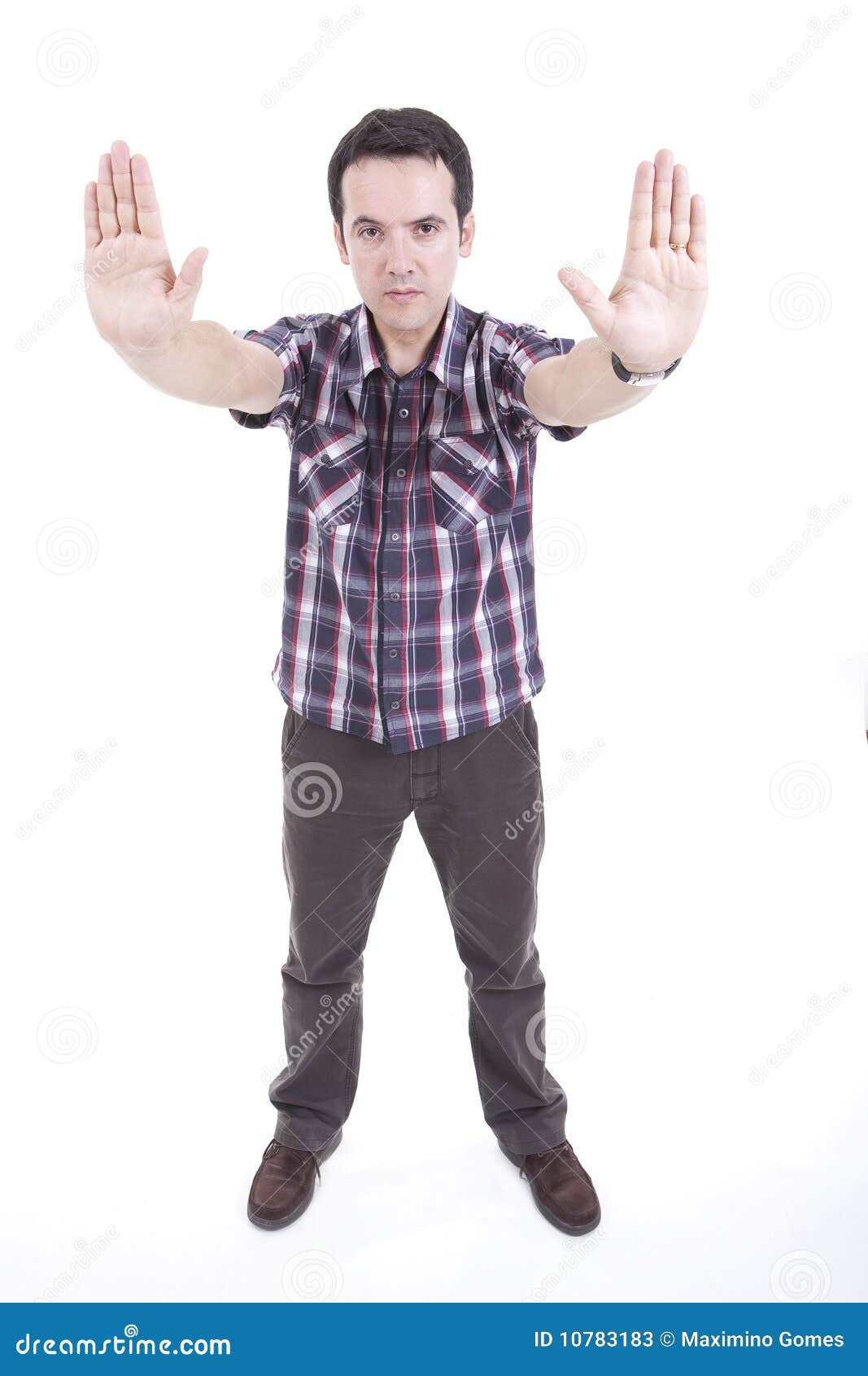 Man with open arms stock image. Image of standing, leisure - 10783183