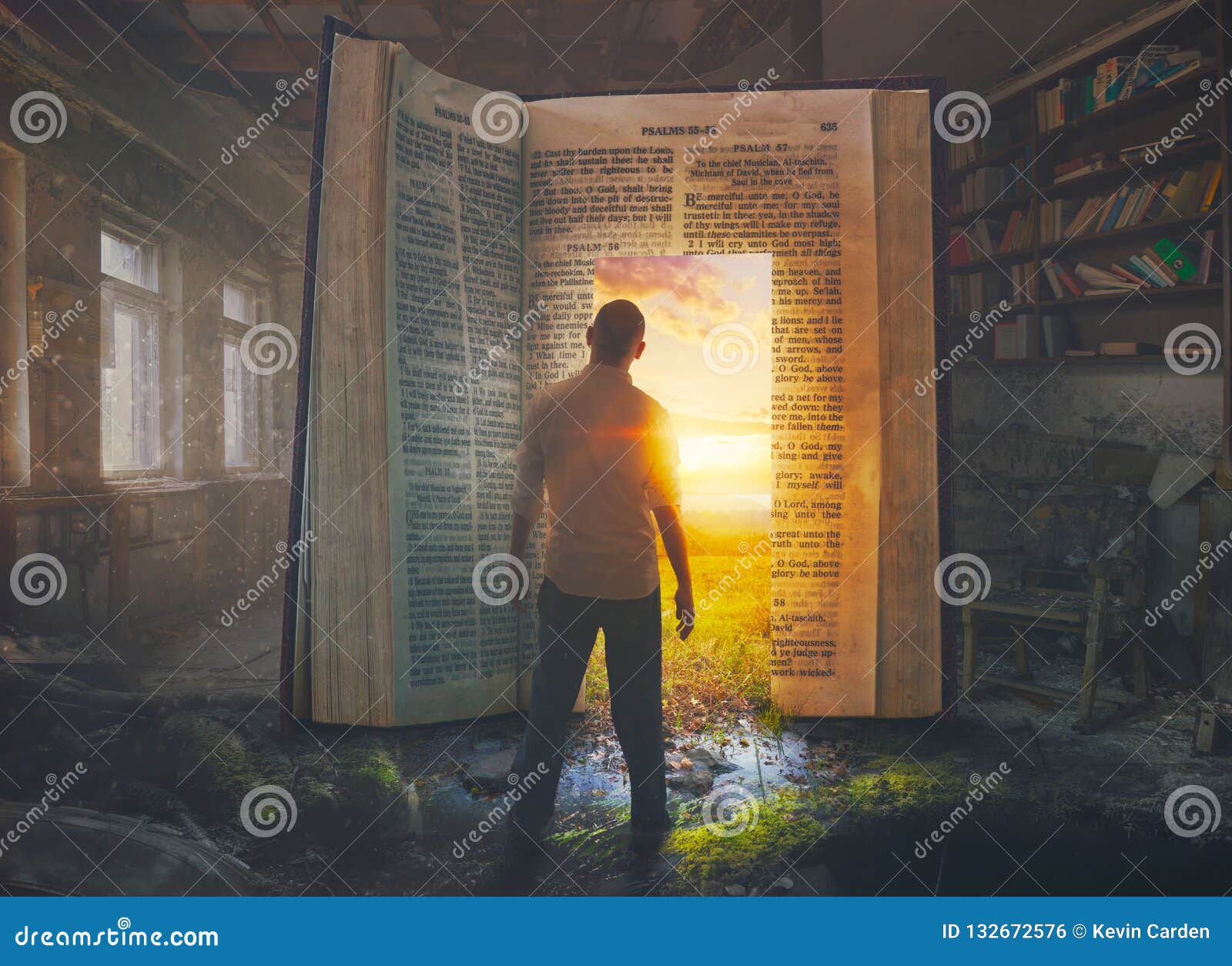 Man and open Bible stock photo. Image of scripture, interior - 132672576