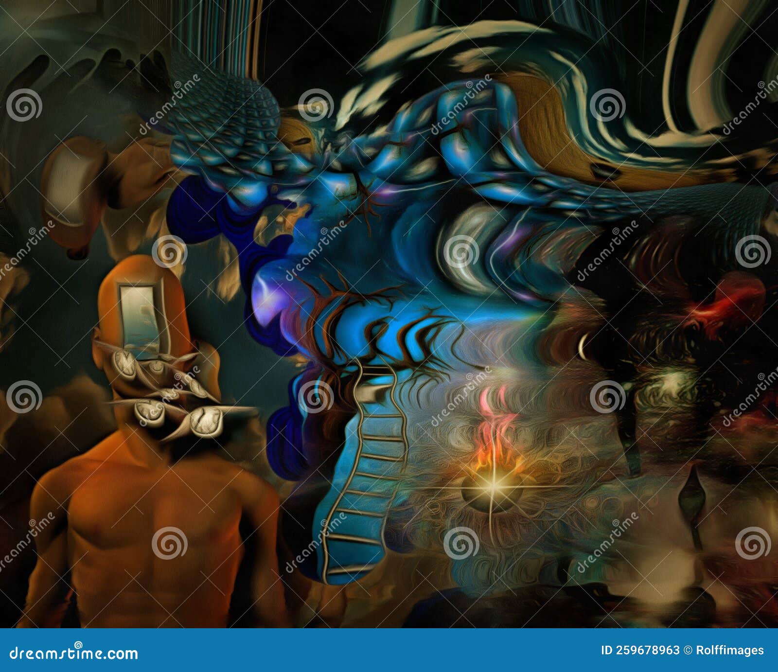 Flow of time stock illustration. Illustration of concentration - 259678963