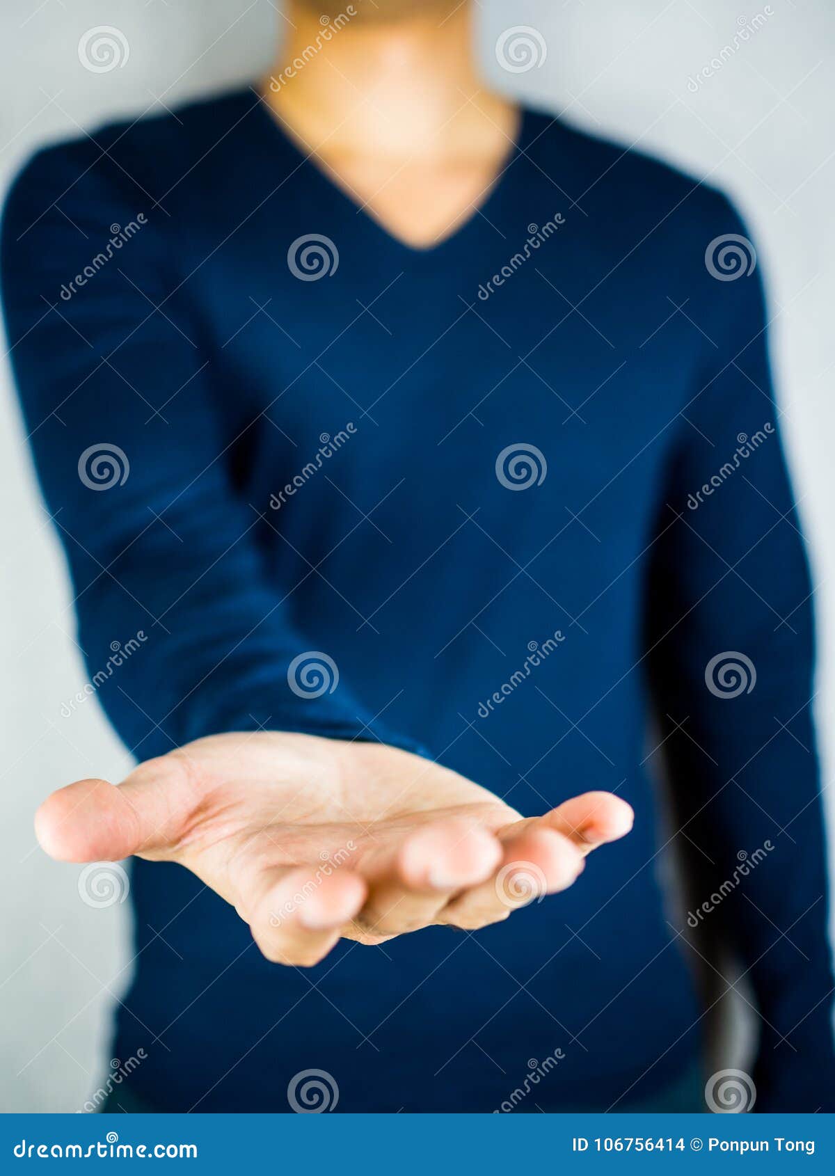 Man open hand toward stock photo. Image of office, open - 106756414