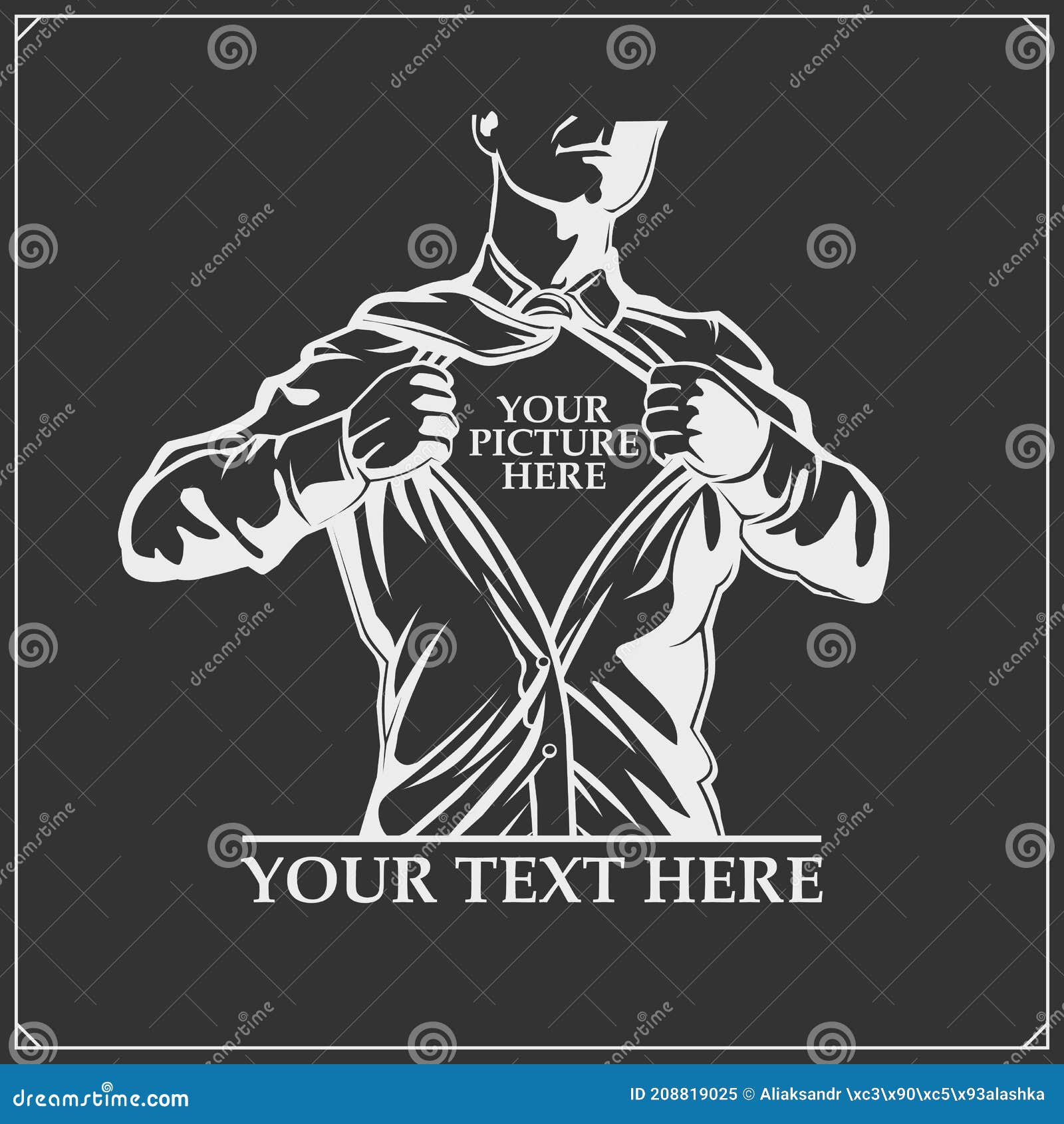 Man in an Open Shirt. Wild Beast Inside. Passion, Inspiration and ...