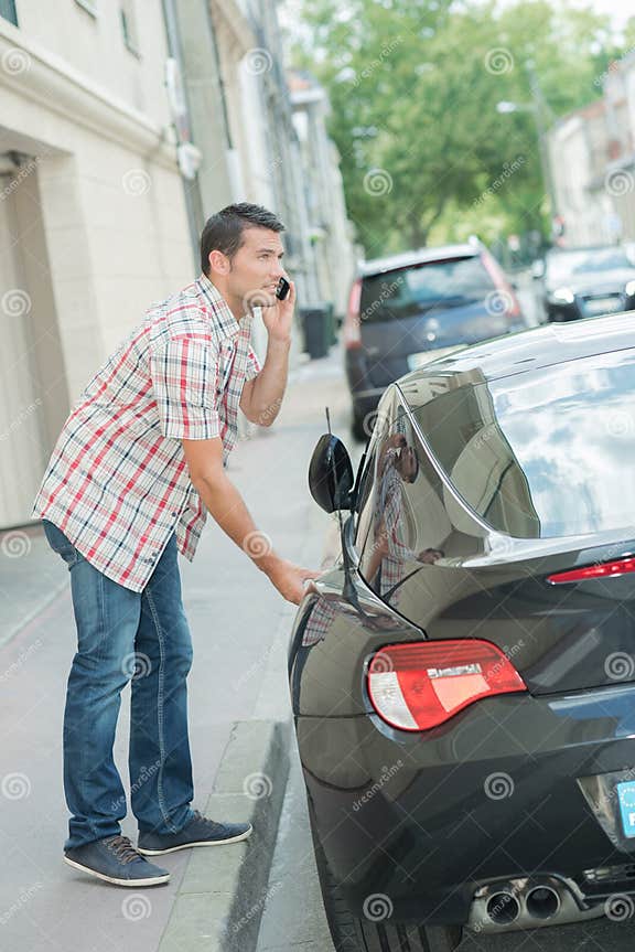 Man opening car stock photo. Image of system, smooth - 289040314