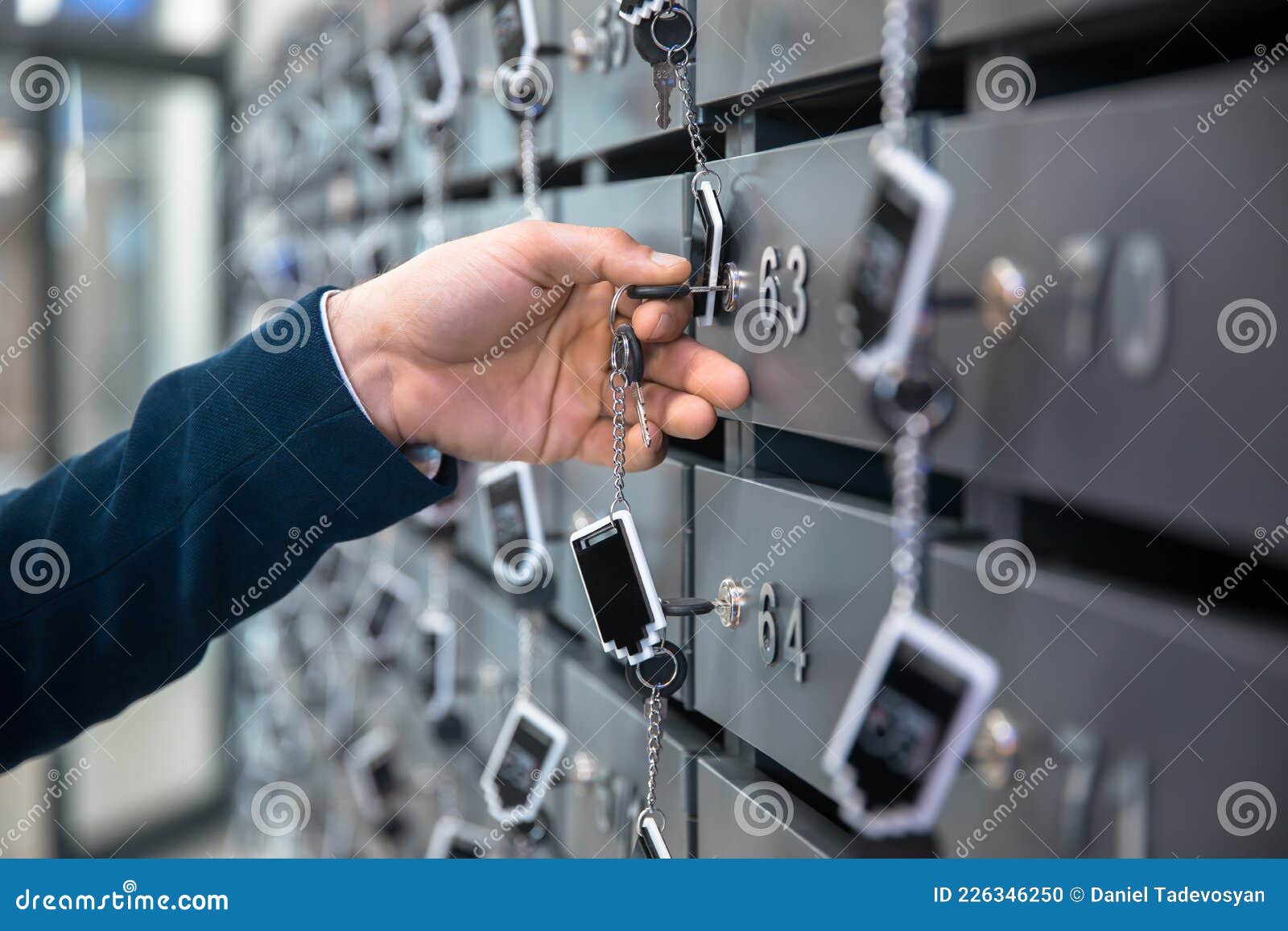 A Man Opening the Letterbox Stock Photo - Image of postbox, letterbox ...