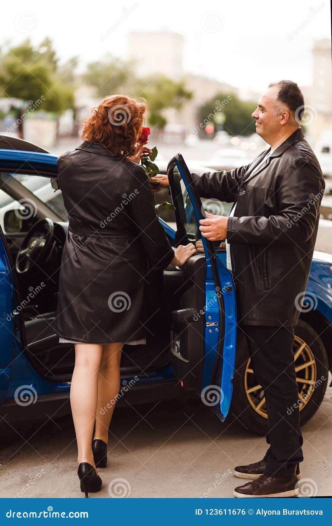 Man Opens Car Door for Woman in Summer Stock Photo - Image of ... Man Opens Car Door for Woman in Summer Stock Photo - Image of ...