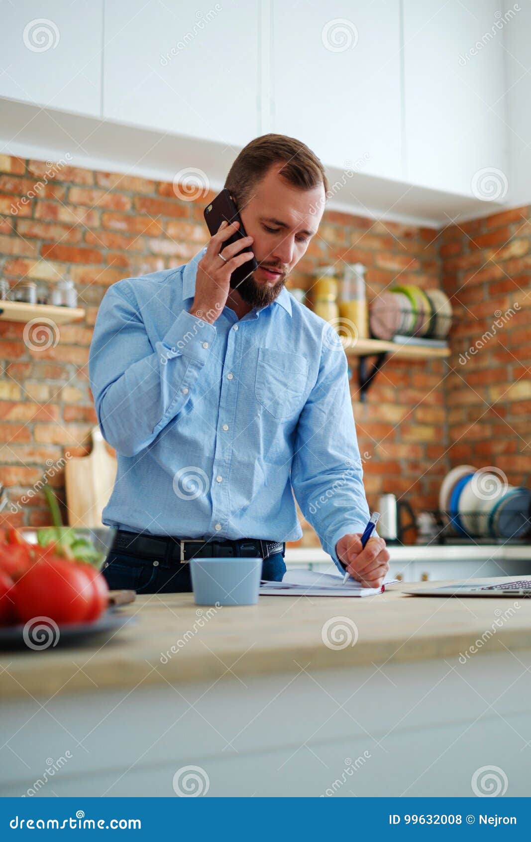 Man Making Order in Online Shop Stock Photo - Image of cook, online ...