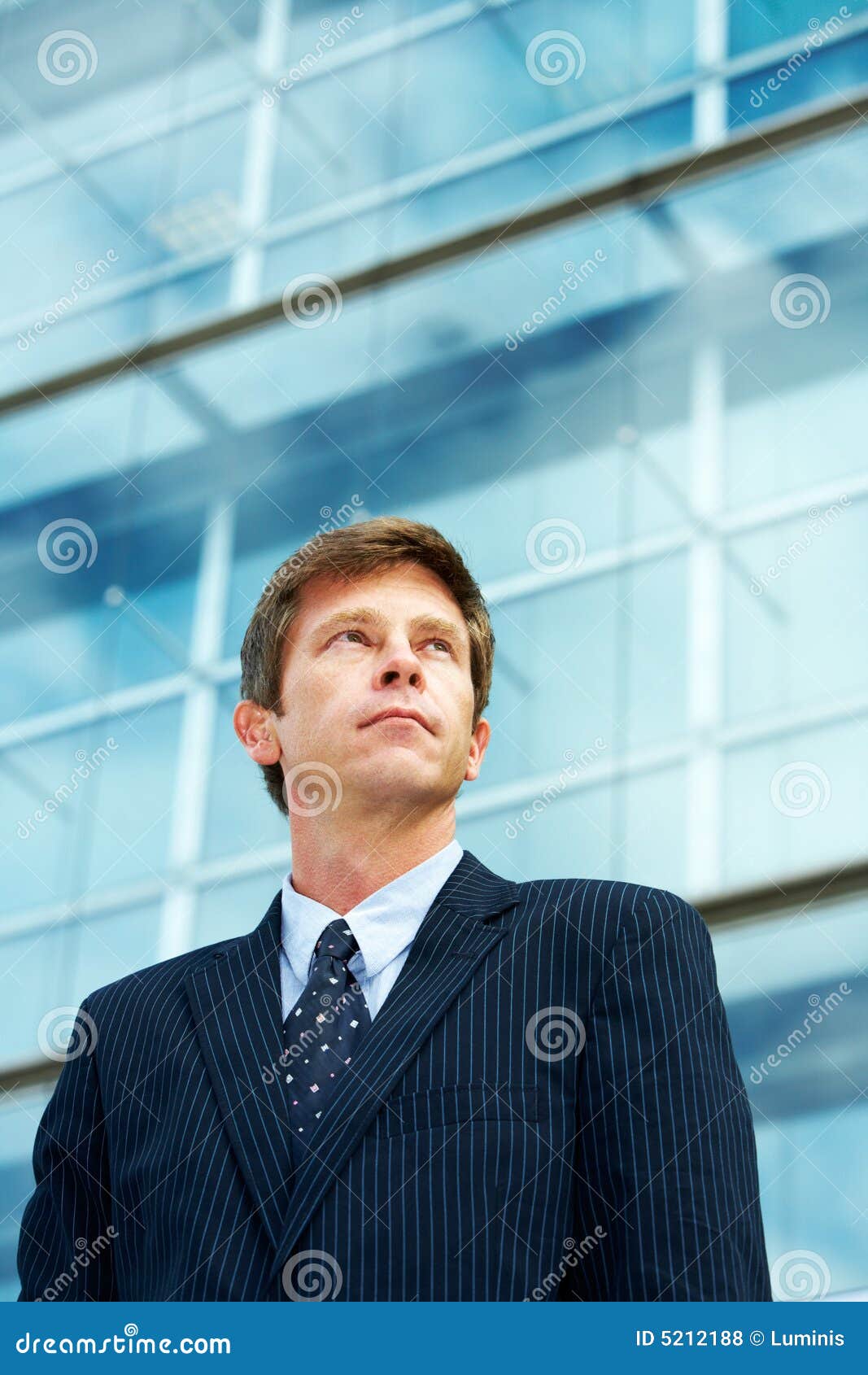 Man Outside Office Building Stock Photo - Image of ambition, angle: 5212188