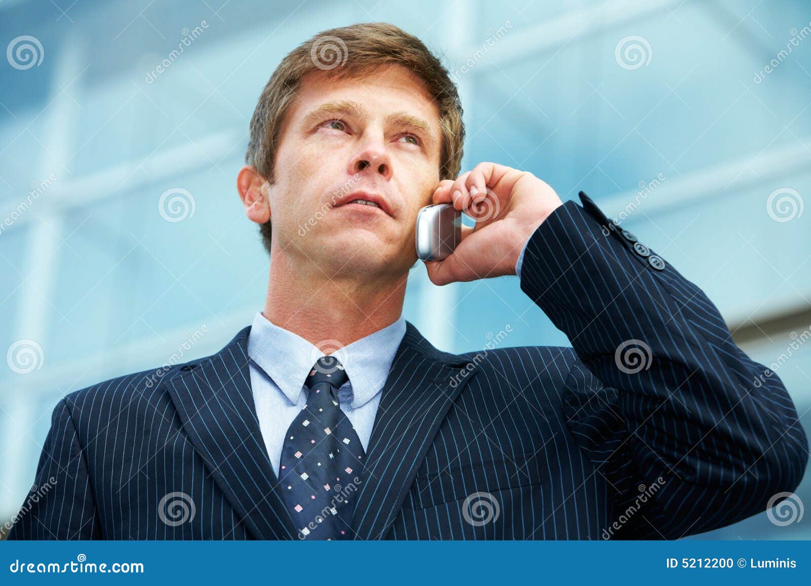 Man Outside Office Building Stock Photo - Image of phone, businessman ...