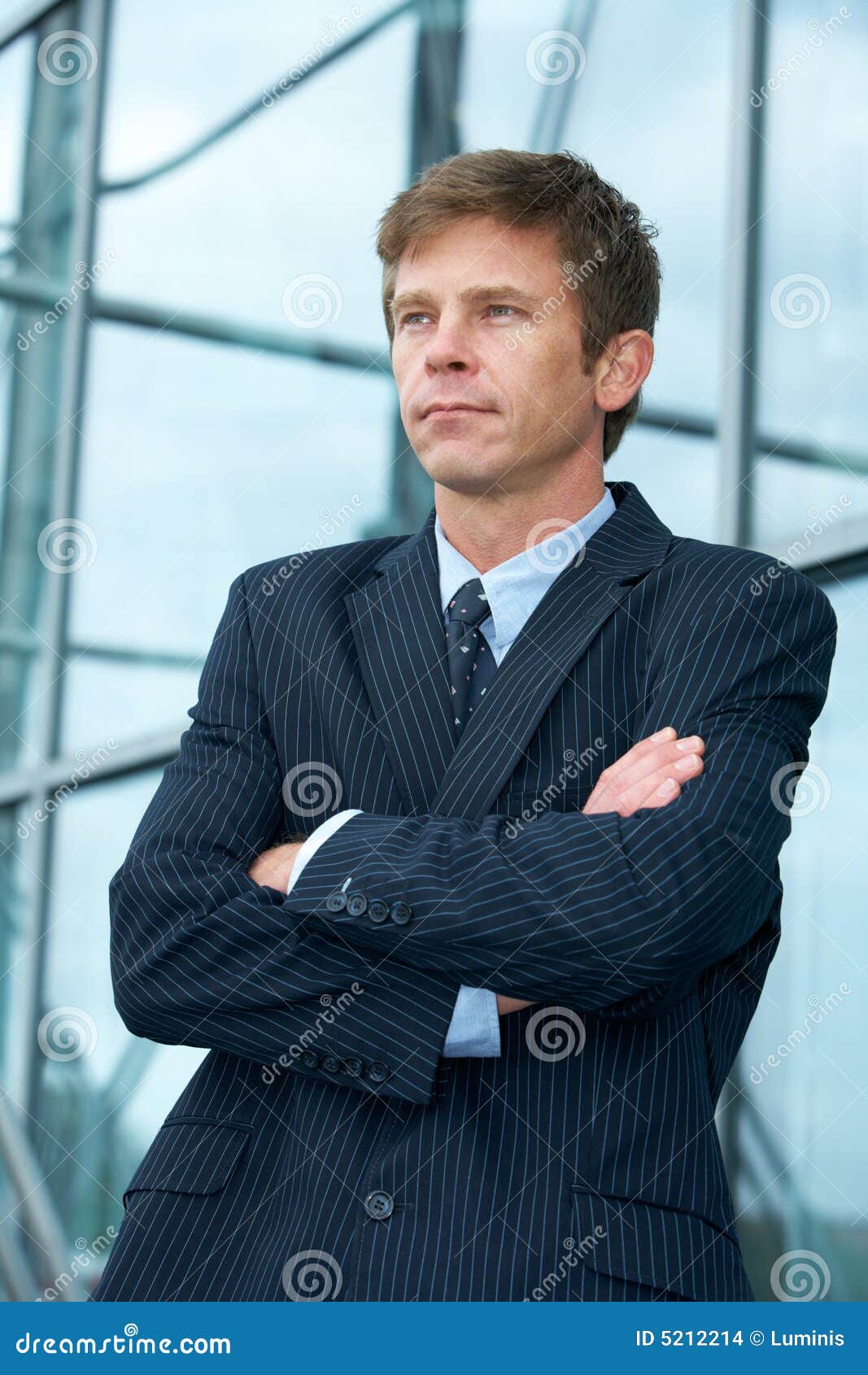 Man Outside Office Building Stock Photo - Image of commitment, adult ...