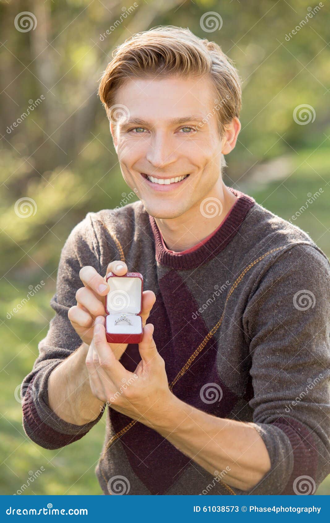 Man outside proposing stock image. Image of nuptials - 61038573