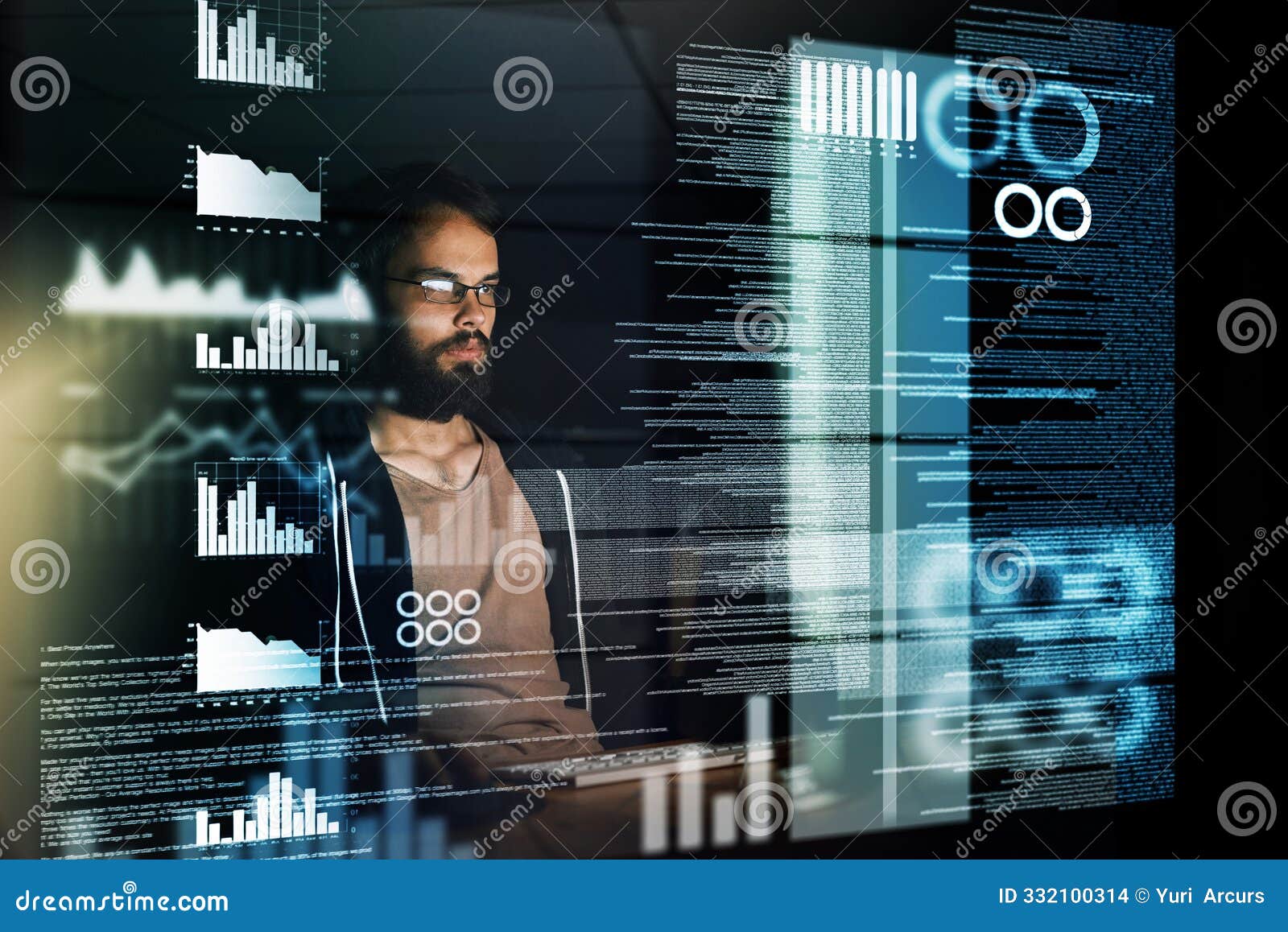 Man Overlay And Programming With Coding Software And Analysis For Cybersecurity And Ecommerce