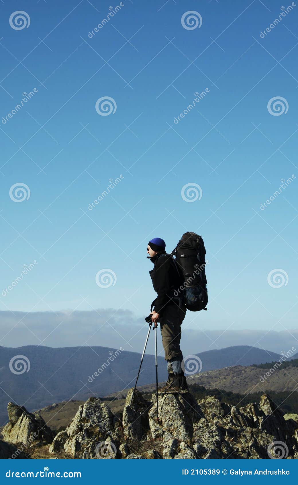 Man overview landscape stock image. Image of active, alone - 2105389