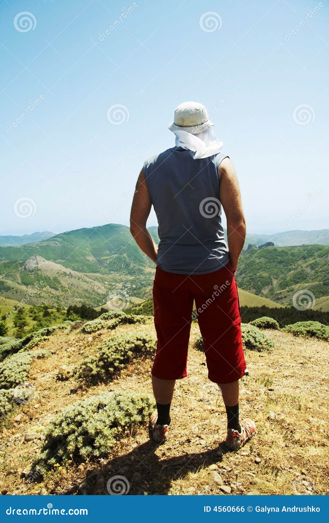 Man overview landscape stock photo. Image of outdoors - 4560666
