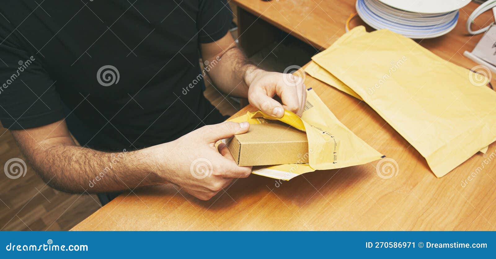 Envelope In A Packing Sack Royalty-Free Stock Photography ...