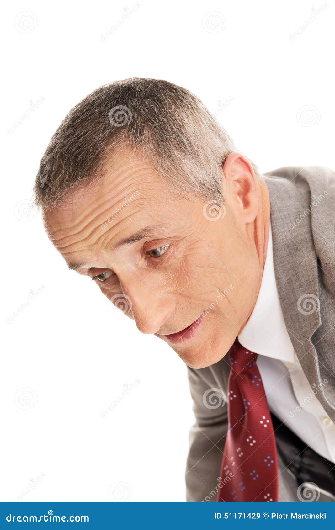 Man with Painful Facial Expression Stock Image - Image of expression ...
