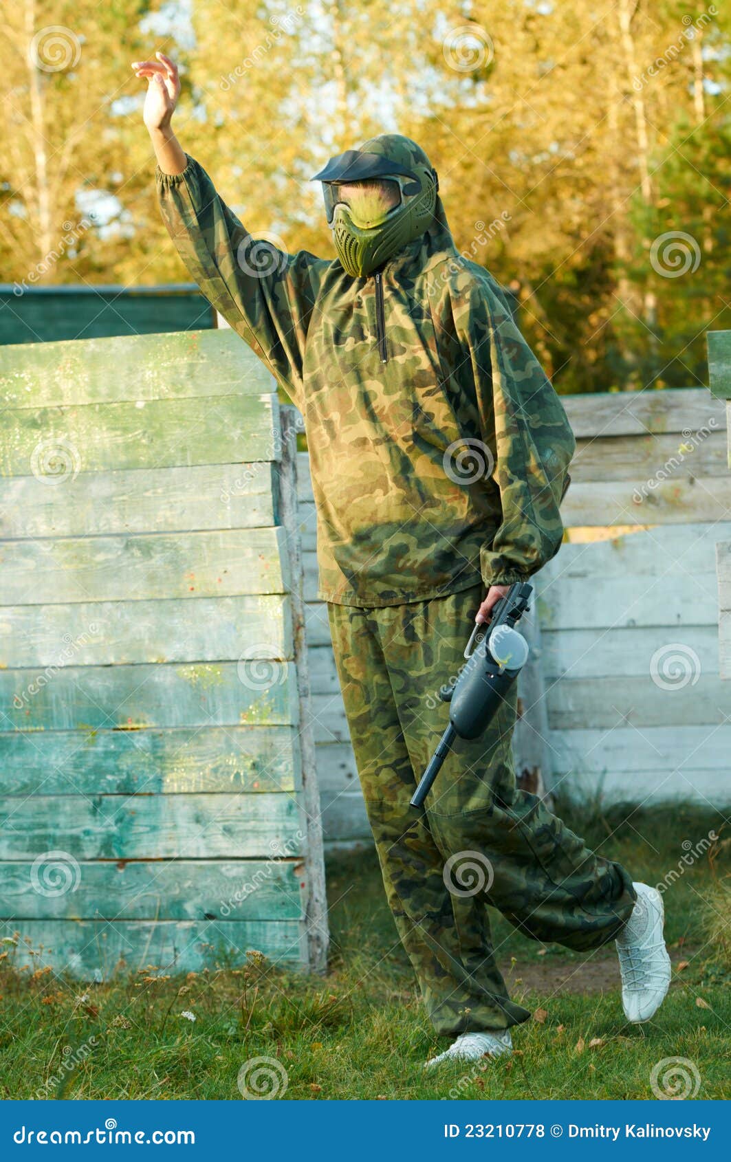 Man paintball player stock photo. Image of happy, activity - 23210778