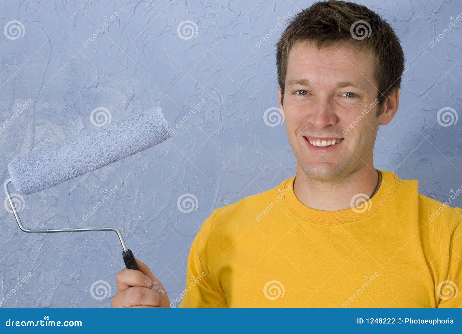 Man Painting stock photo. Image of people, handyman, caucasian - 1248222