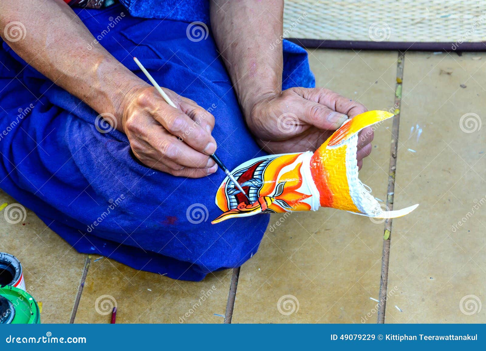 Man painting a ghost mark stock image. Image of spirit - 49079229