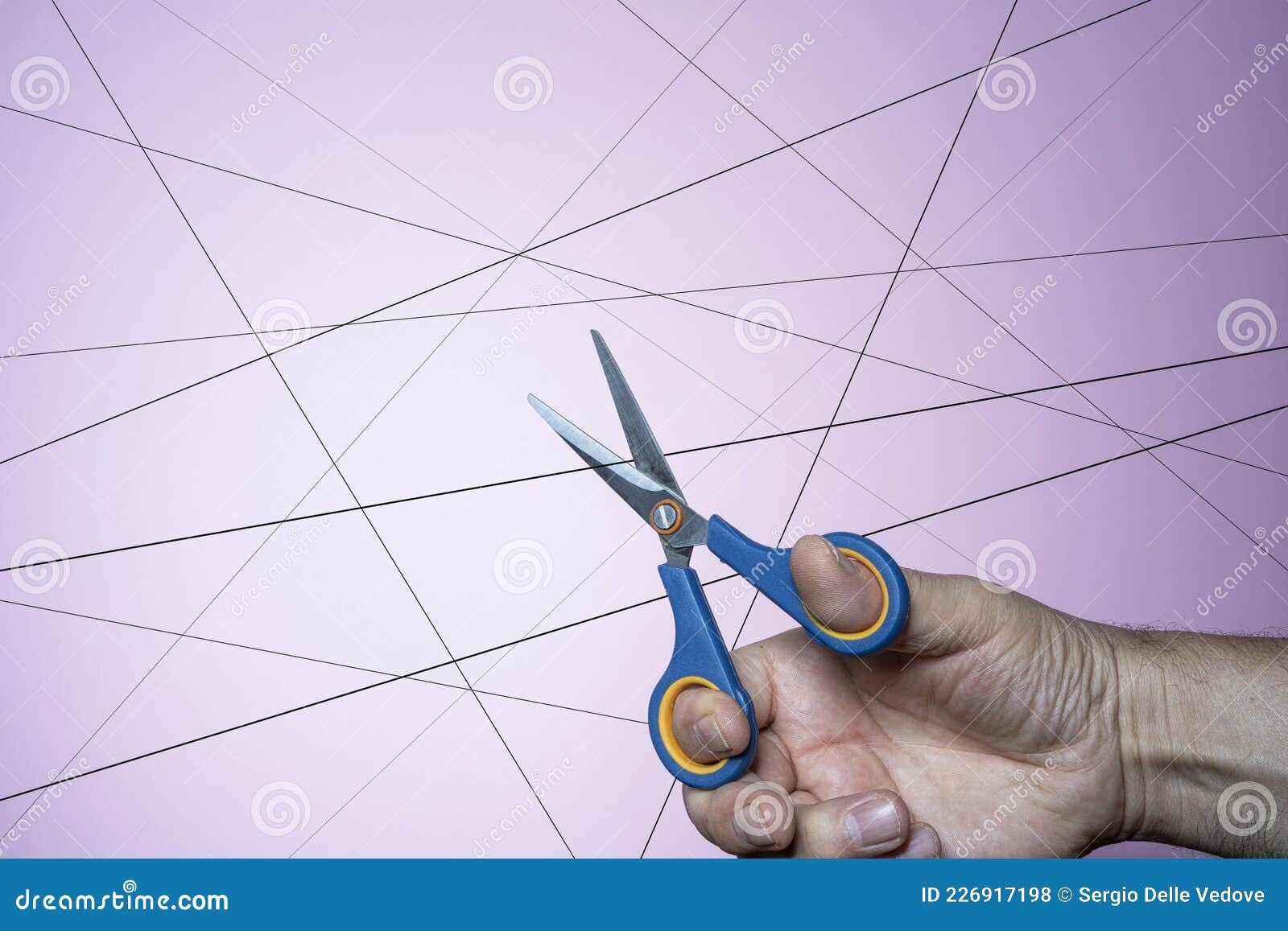 The Termination of a Connection Stock Photo - Image of close, cutter ...
