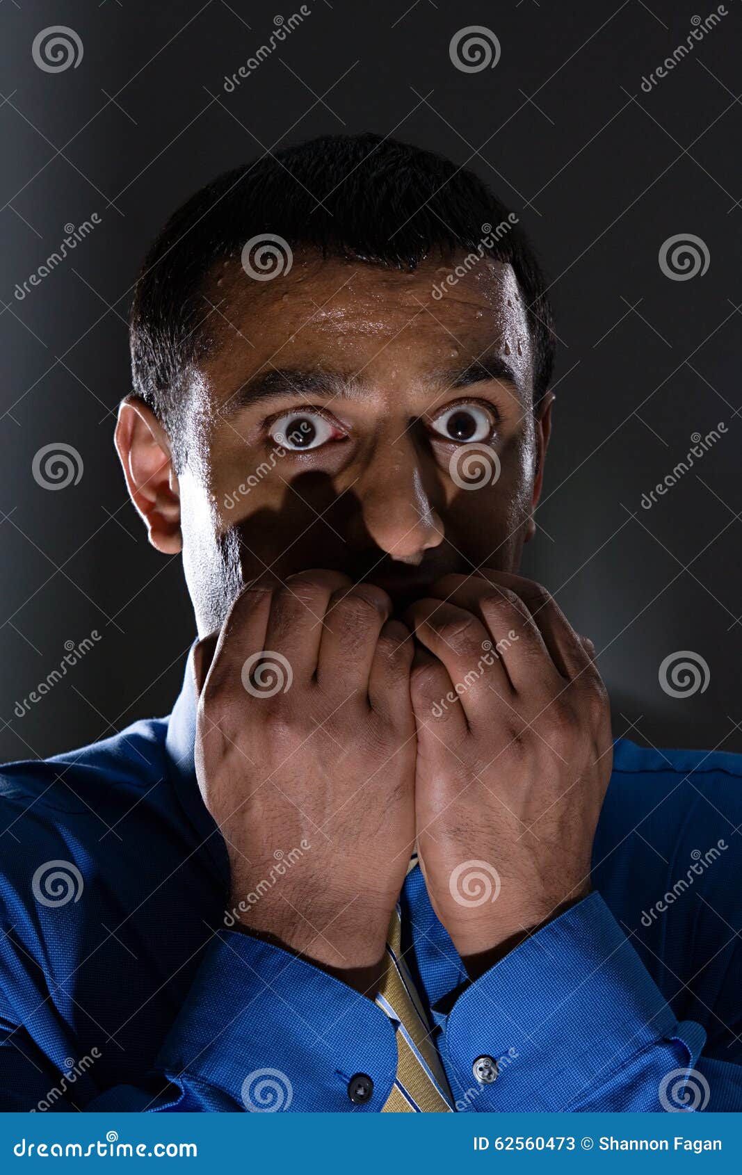 Man panicking stock image. Image of interior, expression - 62560473