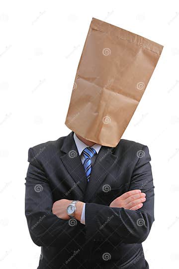 Man with a paper bag stock photo. Image of clothing, people - 4888514