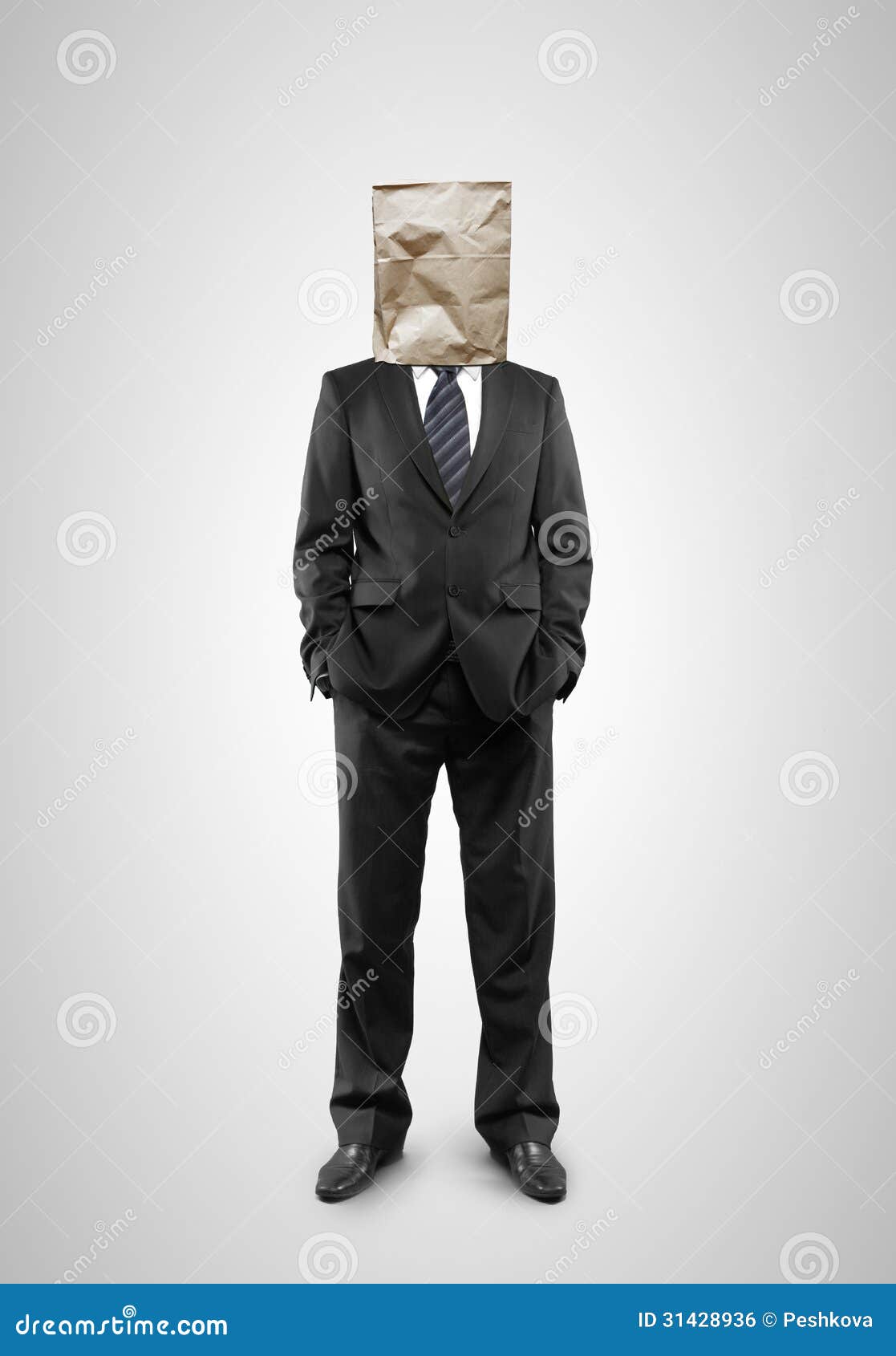 Man with paper bag stock photo. Image of person, formal - 31428936
