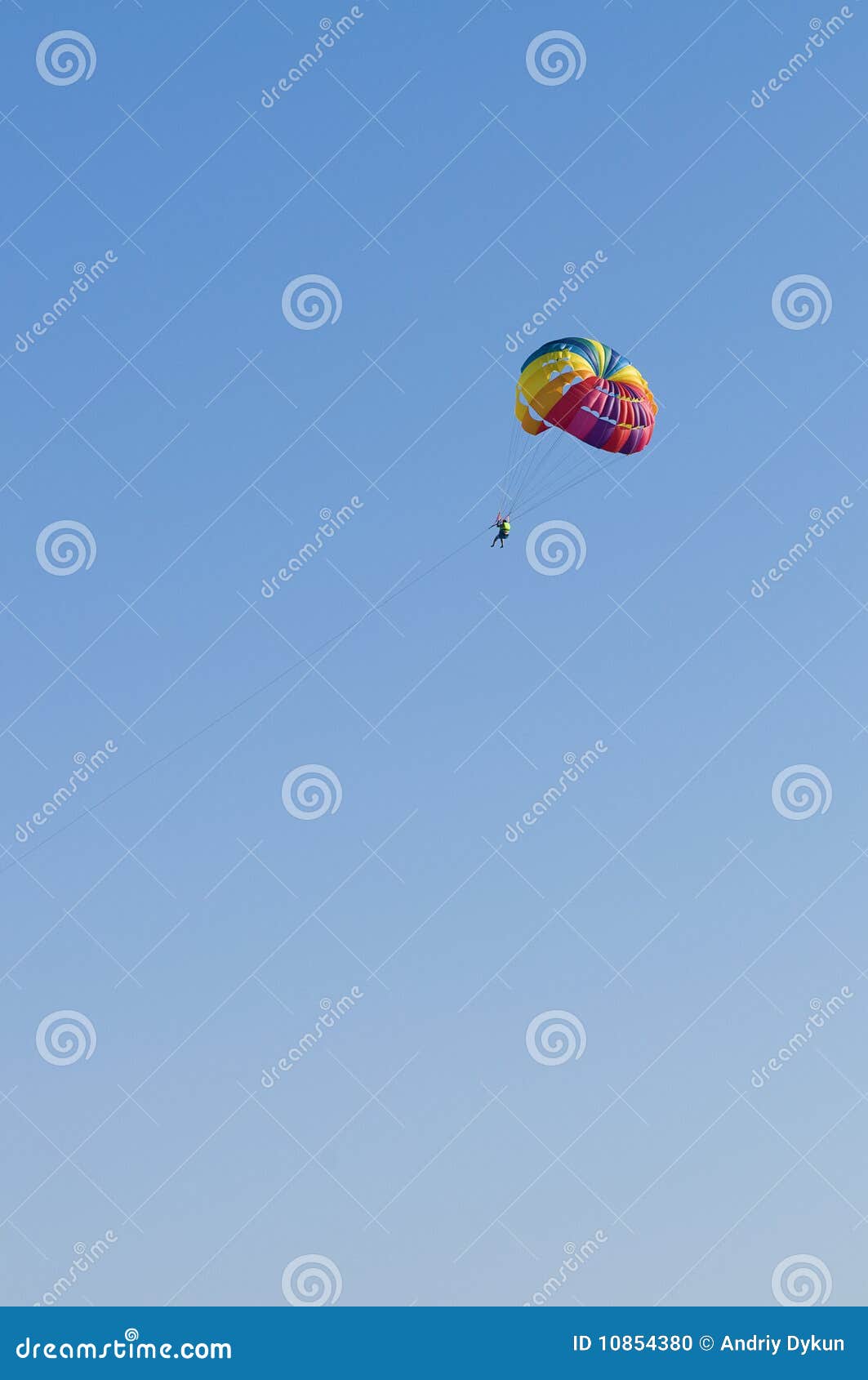 Man with parachute stock photo. Image of parachuting - 10854380